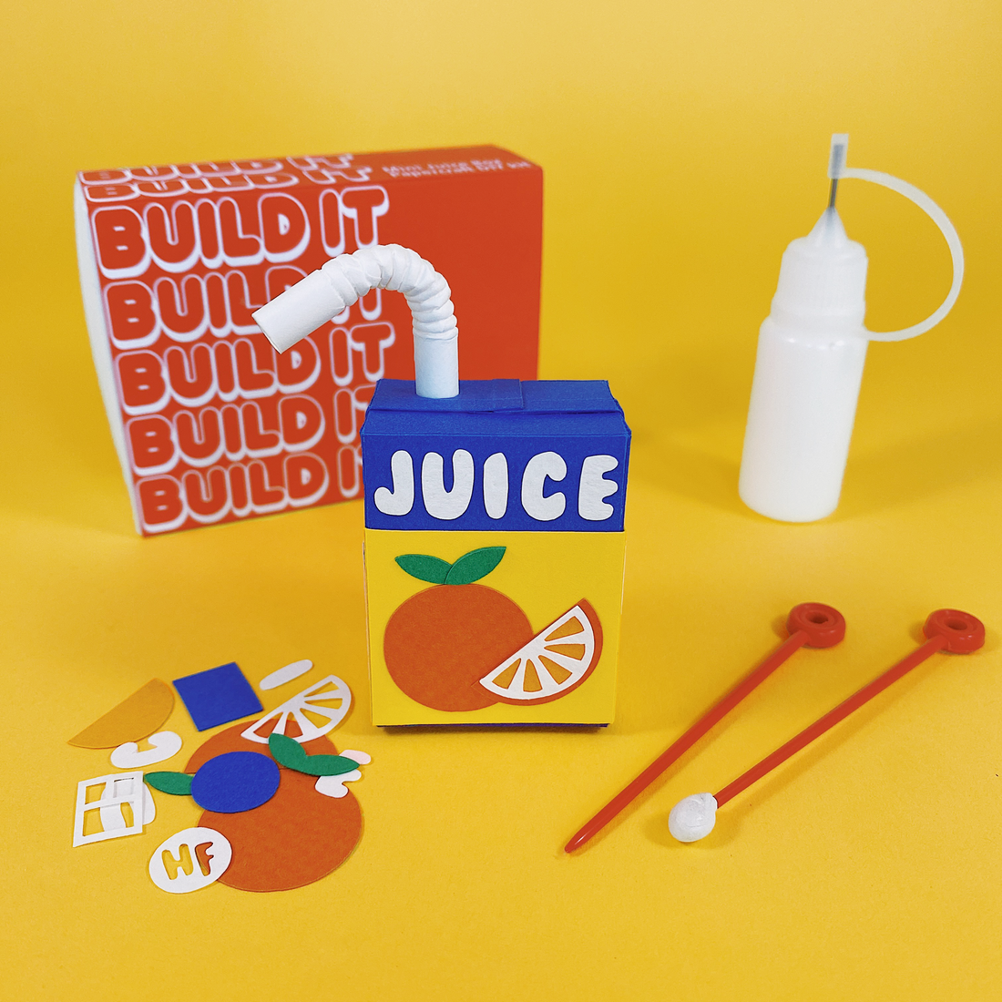 Build It Mini | DIY Papercraft Juice Box – Happy Frank