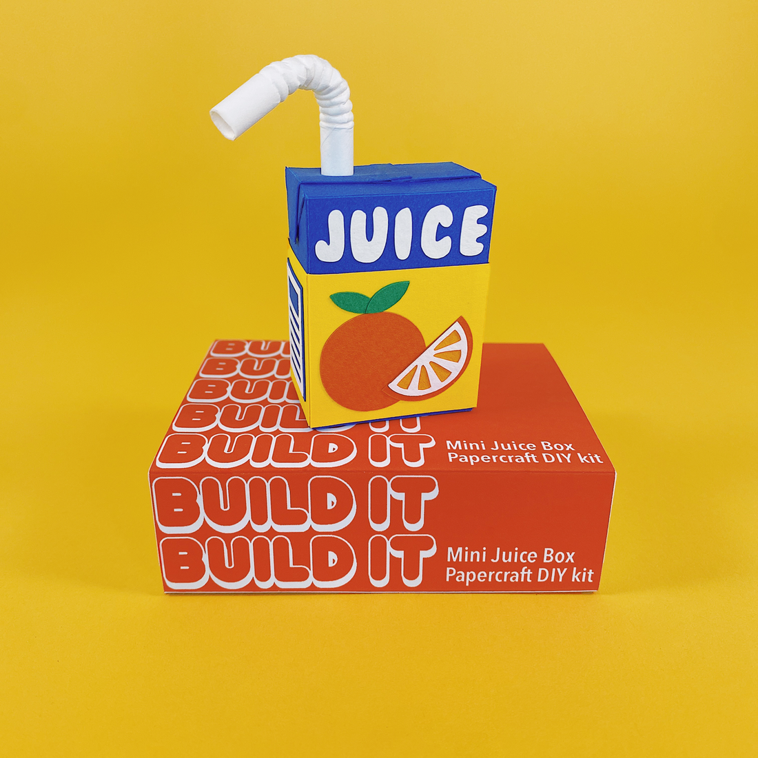 Build It Mini | DIY Papercraft Juice Box – Happy Frank